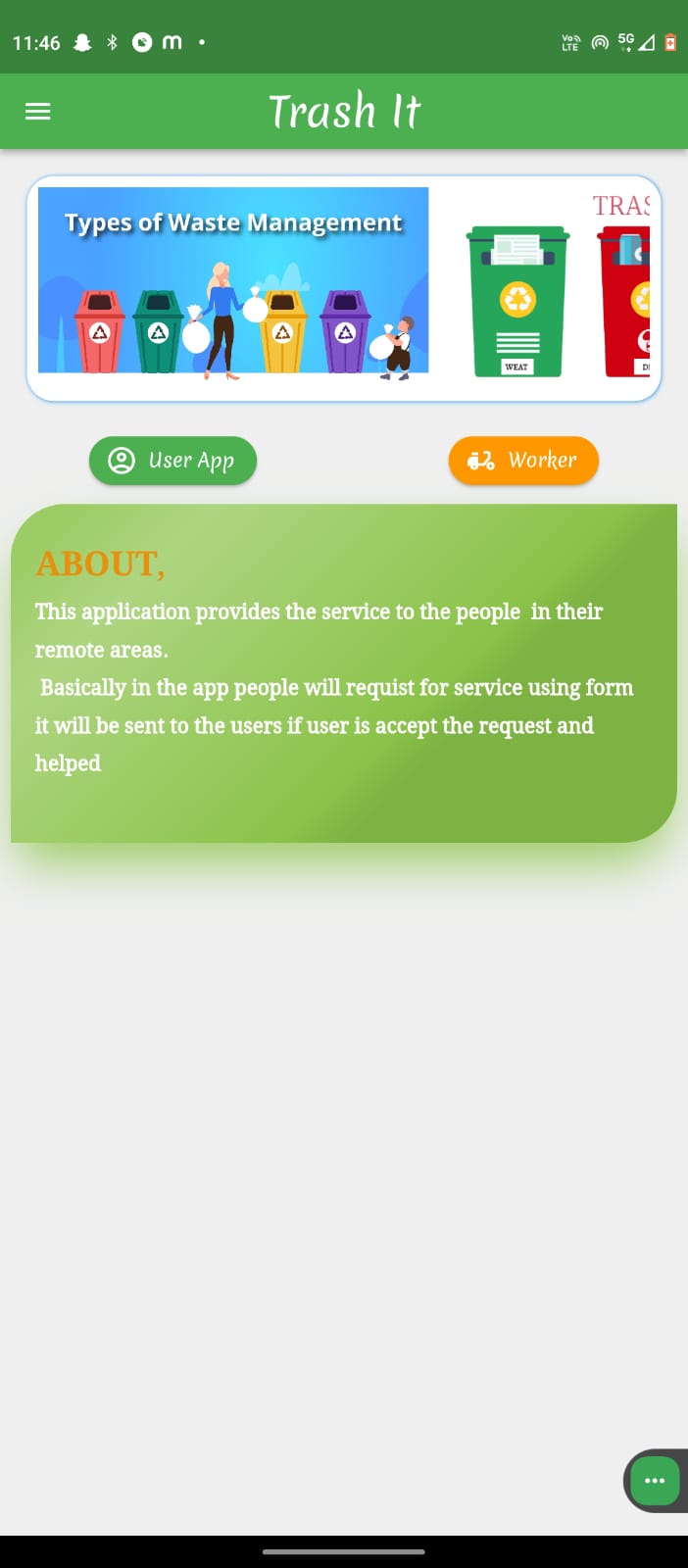 GitHub - Umakanth-N/Trash-flutter-app