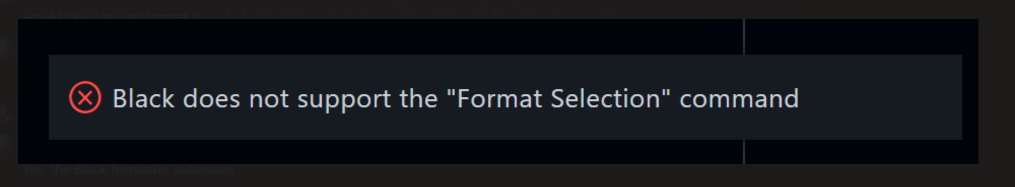 Don't report that Black failed · Issue #38 · microsoft/vscode-black ...