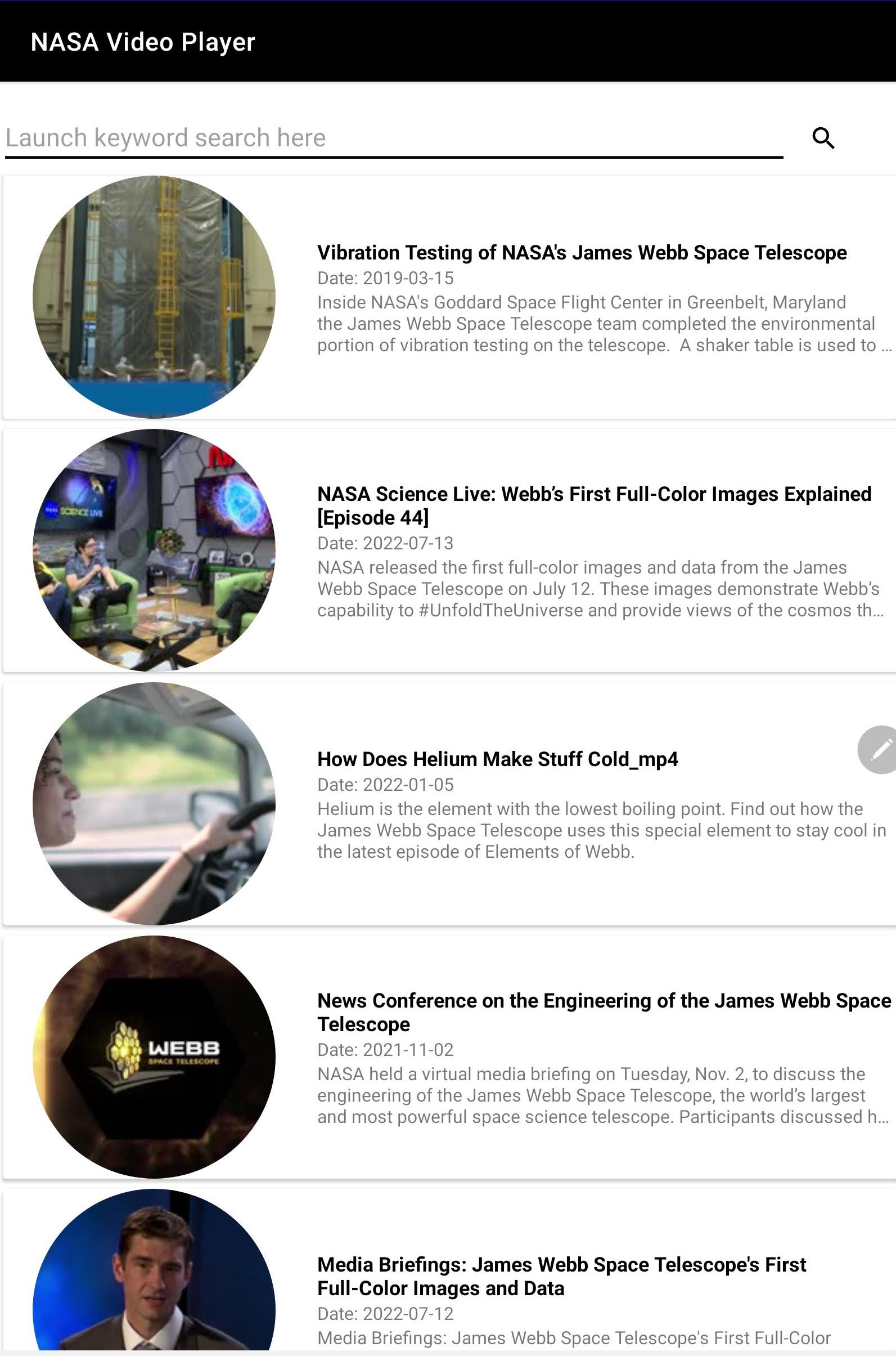 GitHub - Alayan2/NASA_Exoplayer: Android app using exoplayer, NASA ...
