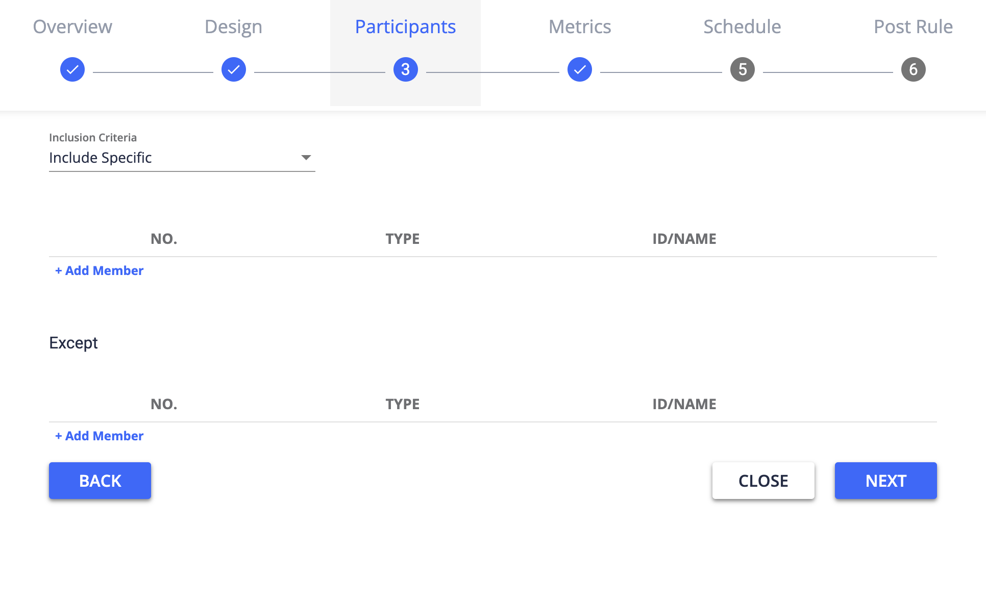 The number column for the tables in the Participants step should be removed · Issue #430 ...
