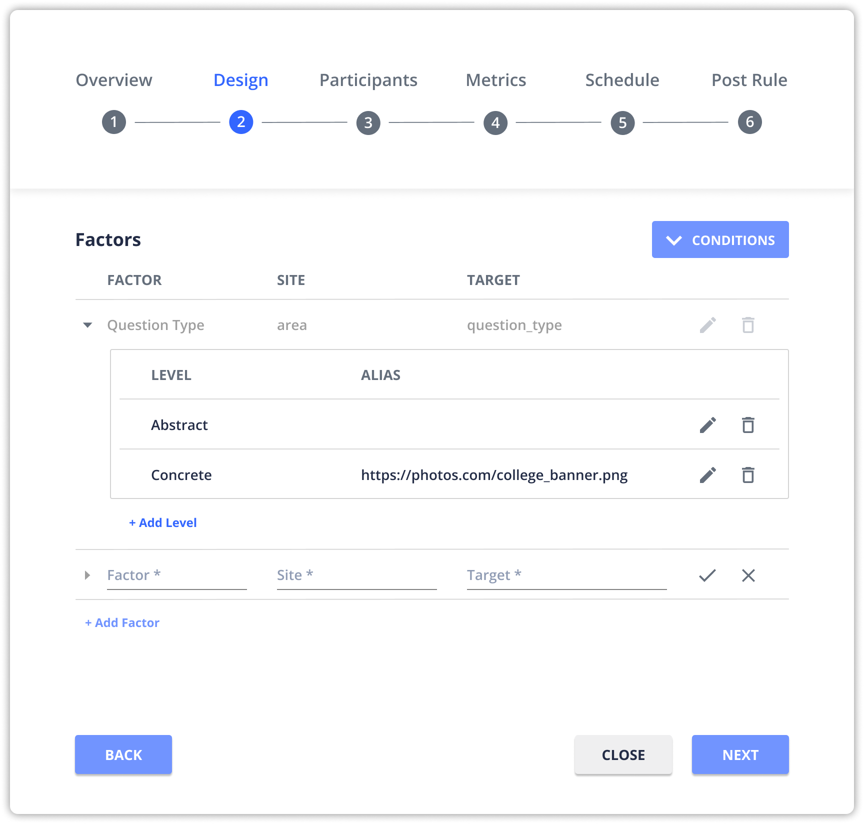 UI design for factorial/partial factorial experiment support · Issue #392 · CarnegieLearningWeb ...