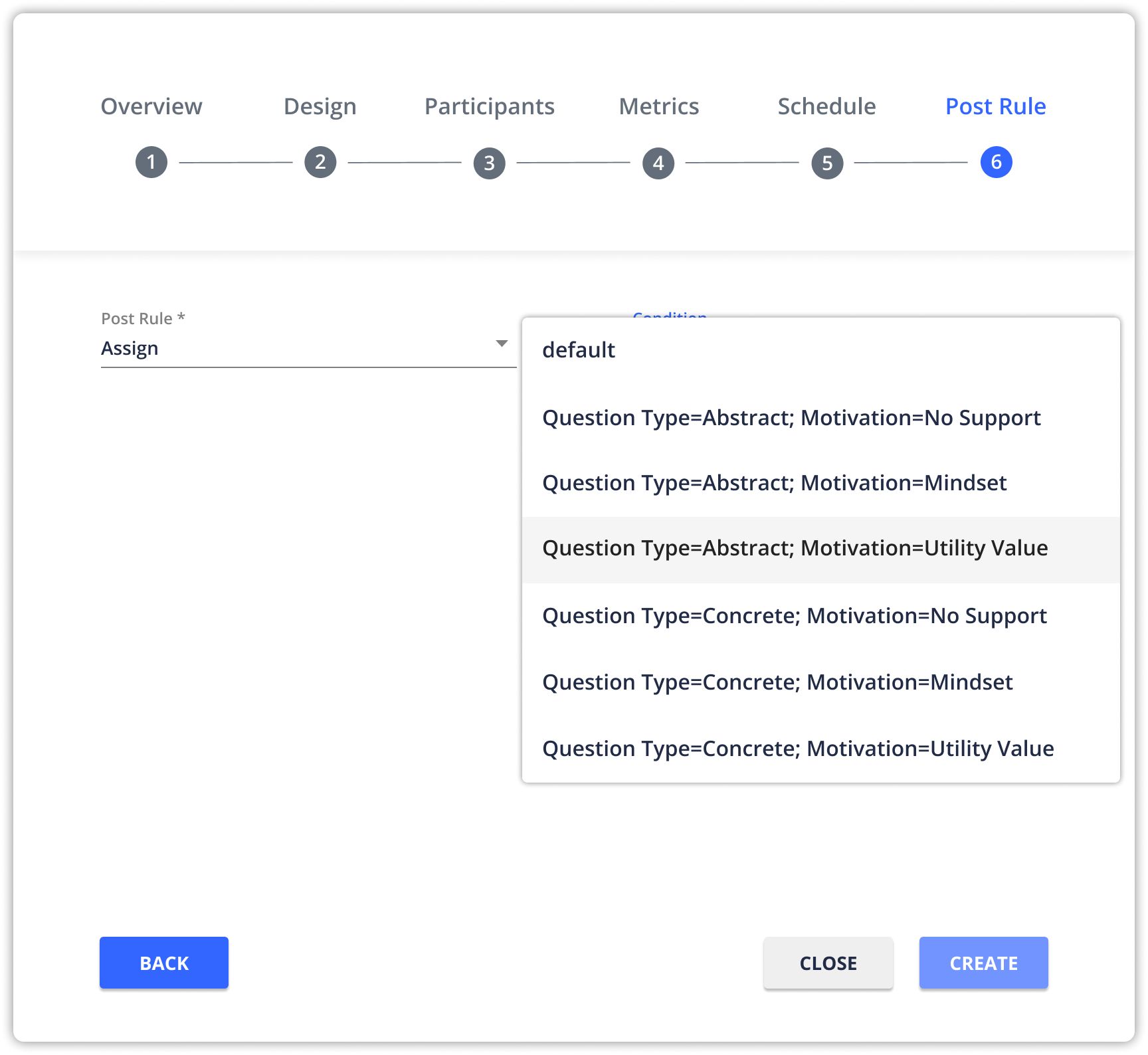 UI design for factorial/partial factorial experiment support · Issue #392 · CarnegieLearningWeb ...