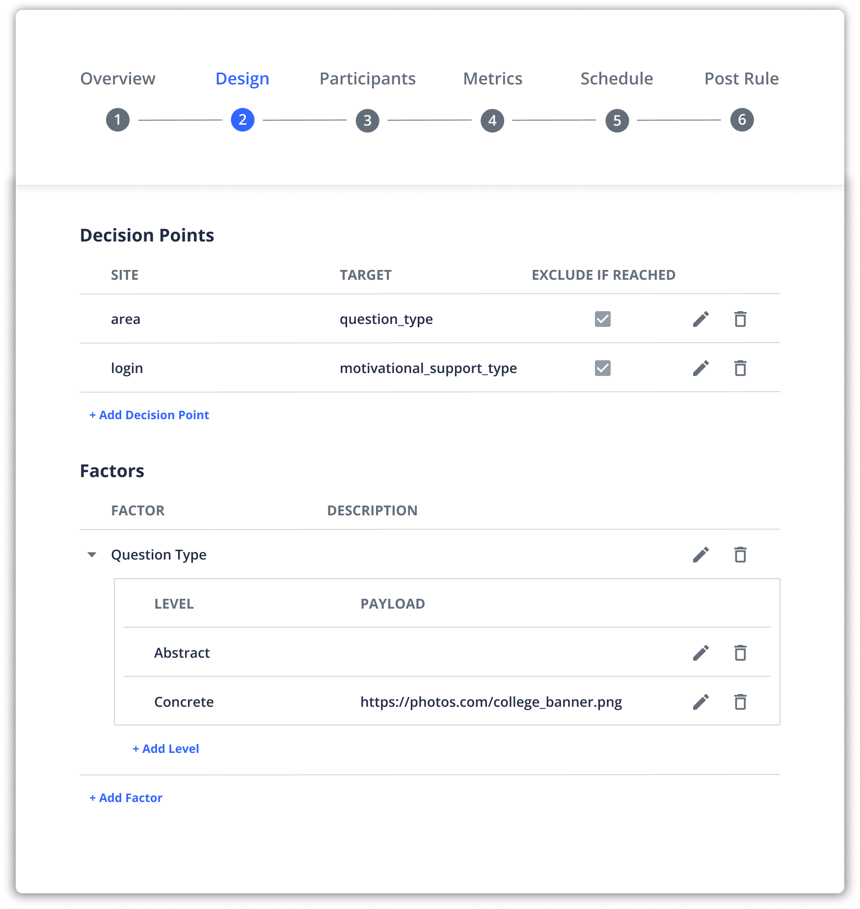 UI design for factorial/partial factorial experiment support · Issue #392 · CarnegieLearningWeb ...