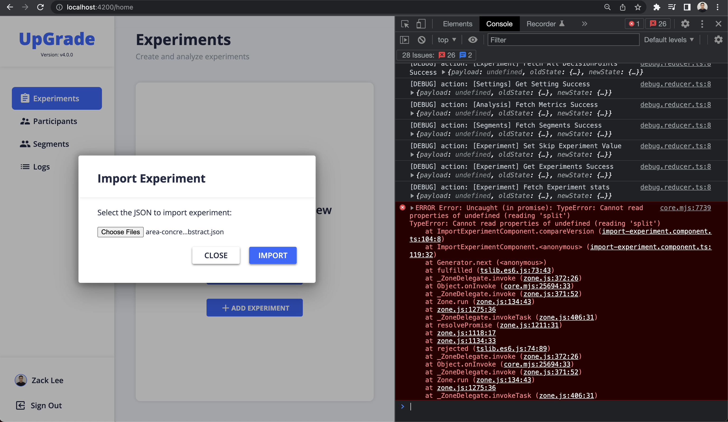 Import of old Simple Experiments not working · Issue #706 · CarnegieLearningWeb/UpGrade · GitHub