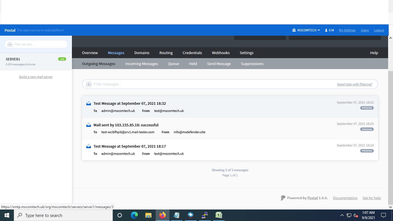 All Mails In Queue · Postalserver · Discussion 1590 · Github