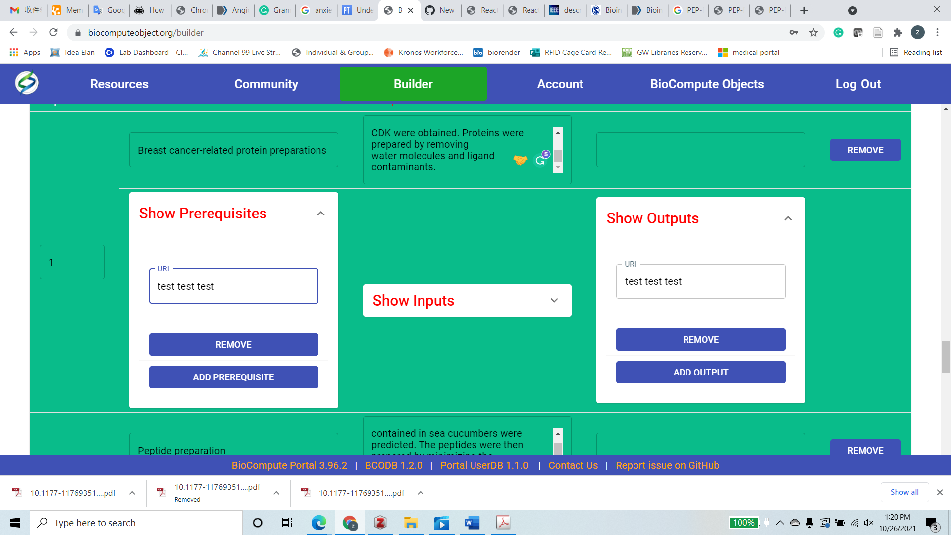 URI problem in the description domain · Issue #74 · biocompute-objects/portal · GitHub