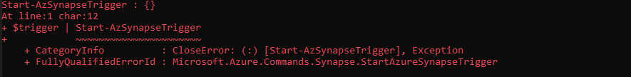 Stop-AzSynapseTrigger powershell command no longer working · Issue #22117 · Azure/azure ...