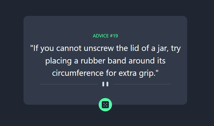 GitHub - YagoLeite/advice-generator