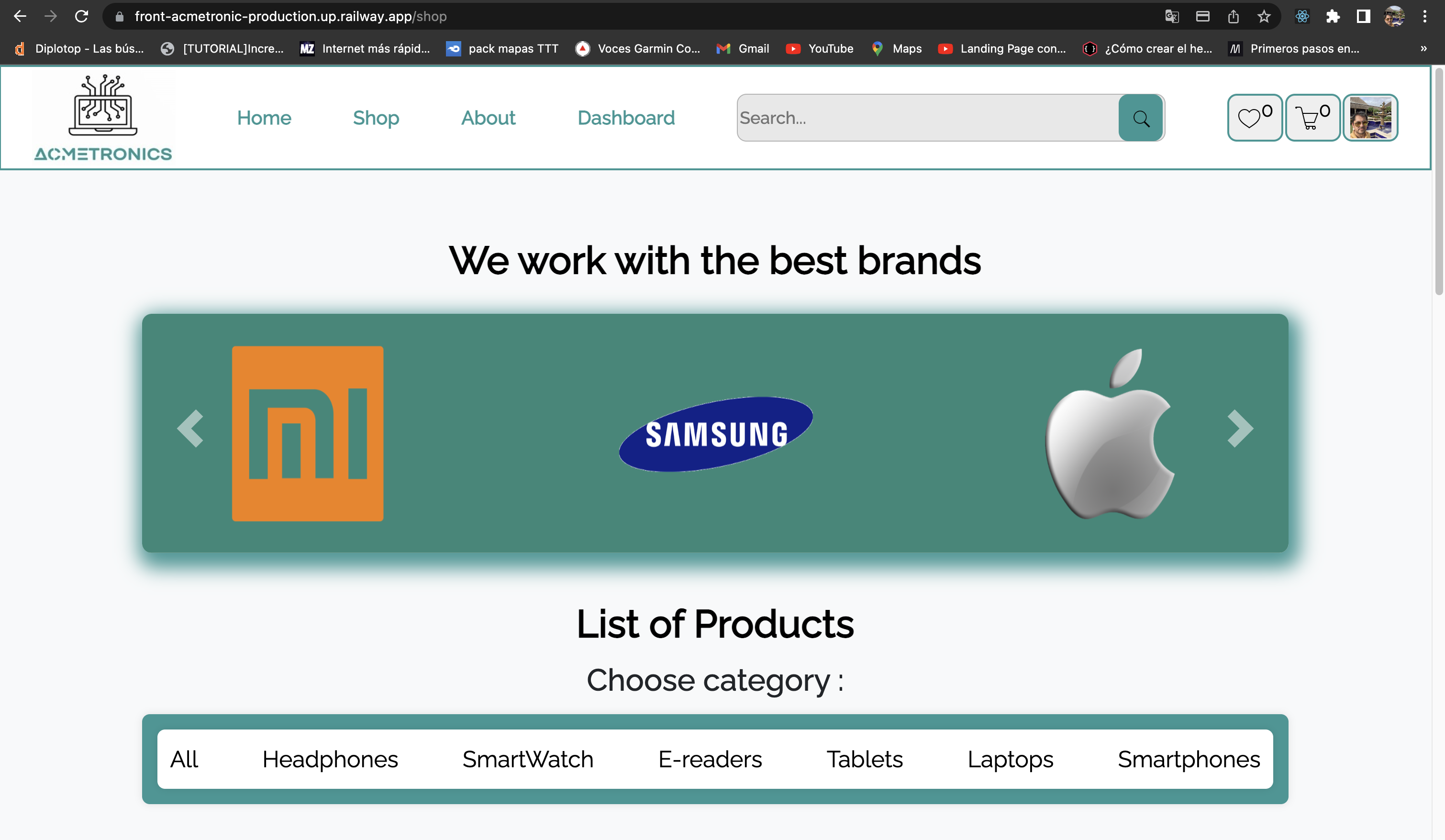 Github Molinito Front Acmetronic
