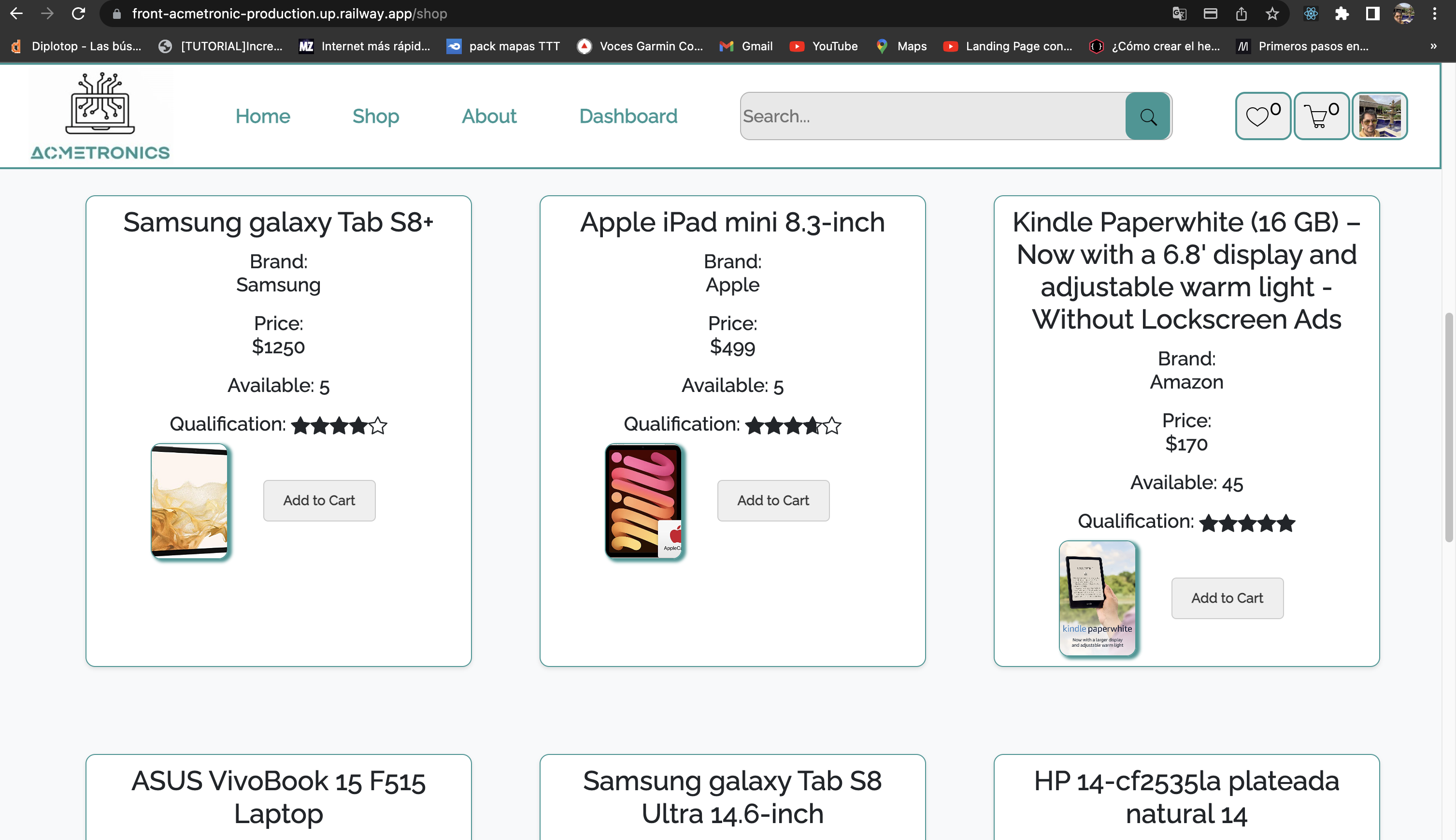 Github Molinito Front Acmetronic