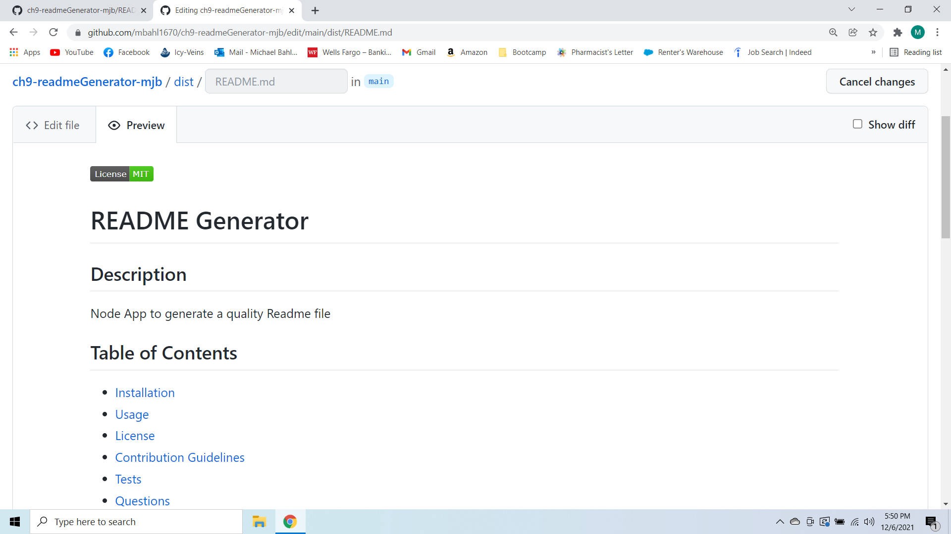 GitHub - mbahl1670/ch9-readmeGenerator-mjb