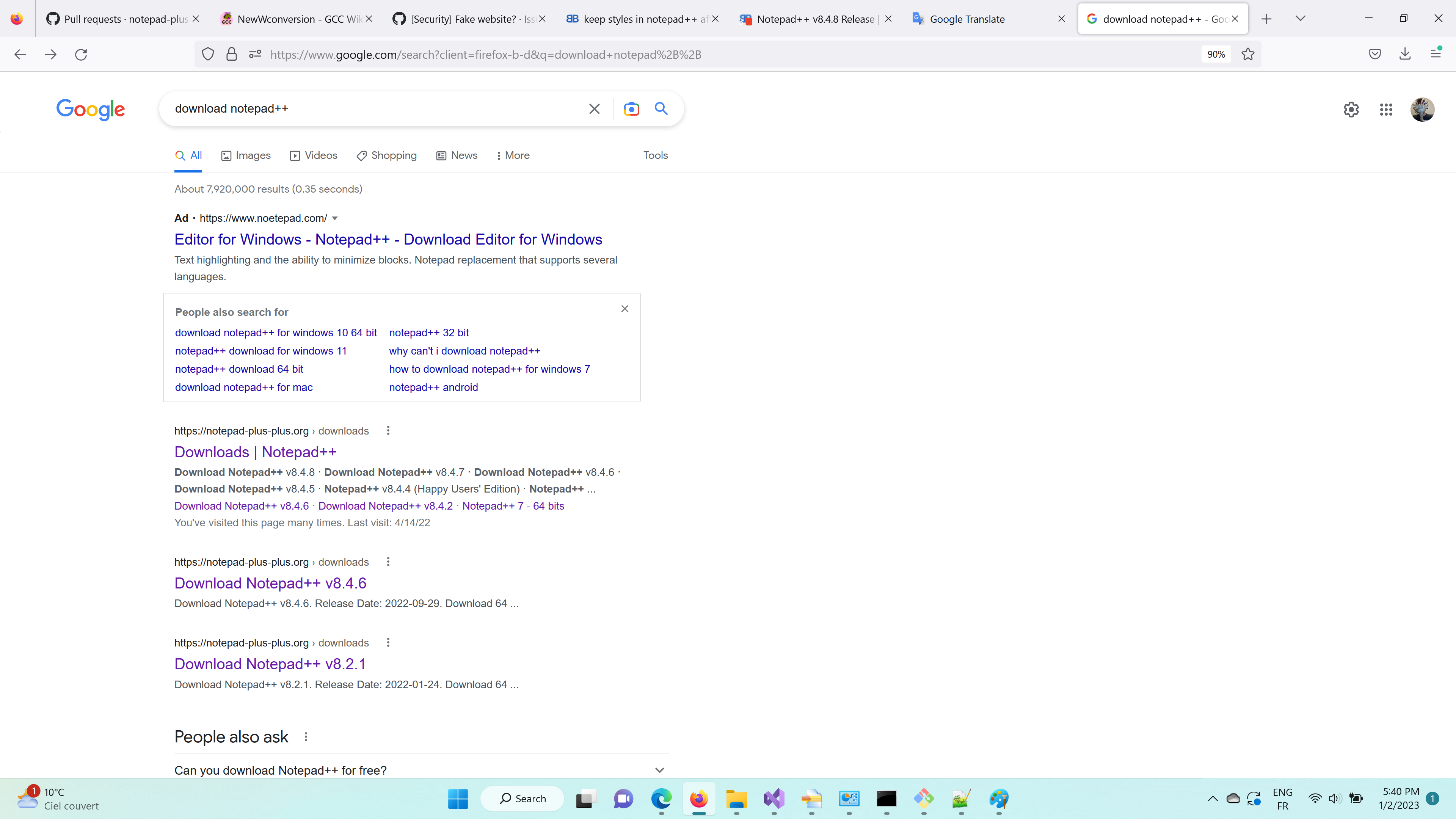 [Security] Fake website? · Issue #12748 · notepad-plus-plus/notepad-plus-plus · GitHub
