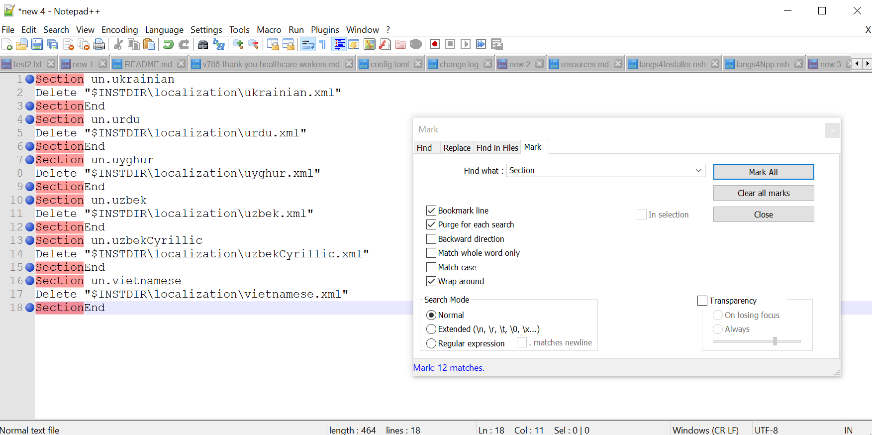 Bug with clearing marking (red background) in selected text · Issue ...