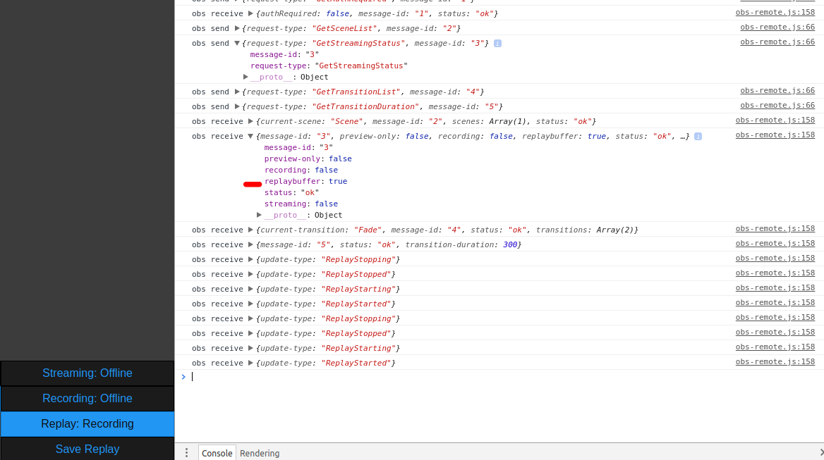 [feature request] StreamStatus - replay buffer status? · Issue #183 · obsproject/obs-websocket ...