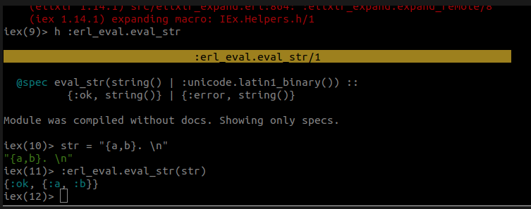 Irregular Return Specs of eval_str · Issue #6826 · erlang/otp · GitHub