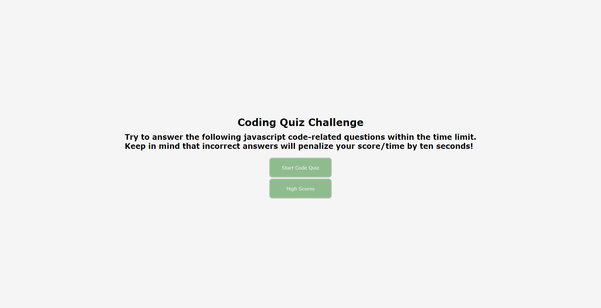 GitHub - gstrehlow/challenge-4-code-quiz