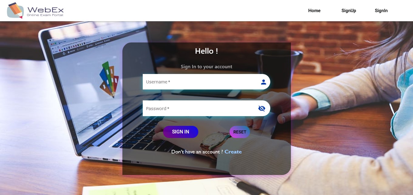 GitHub - Shilajit2002/WEB-EX: Online Exam Portal