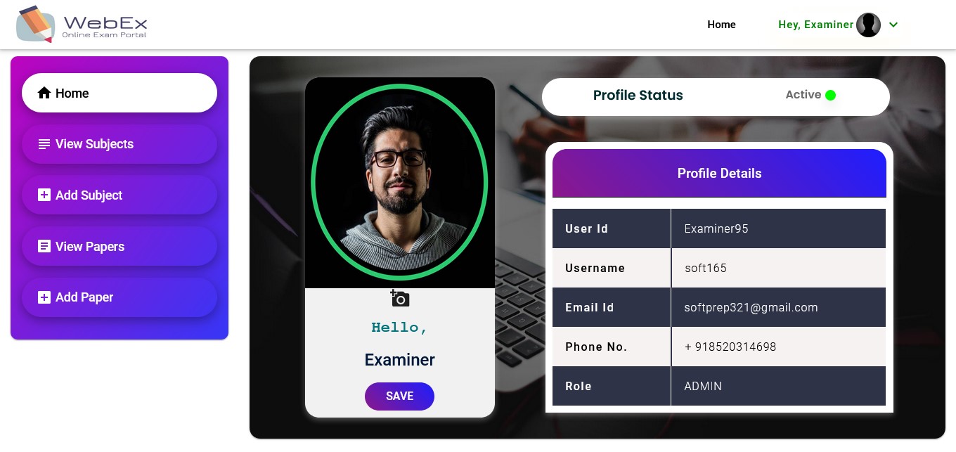 GitHub - Shilajit2002/WEB-EX: Online Exam Portal