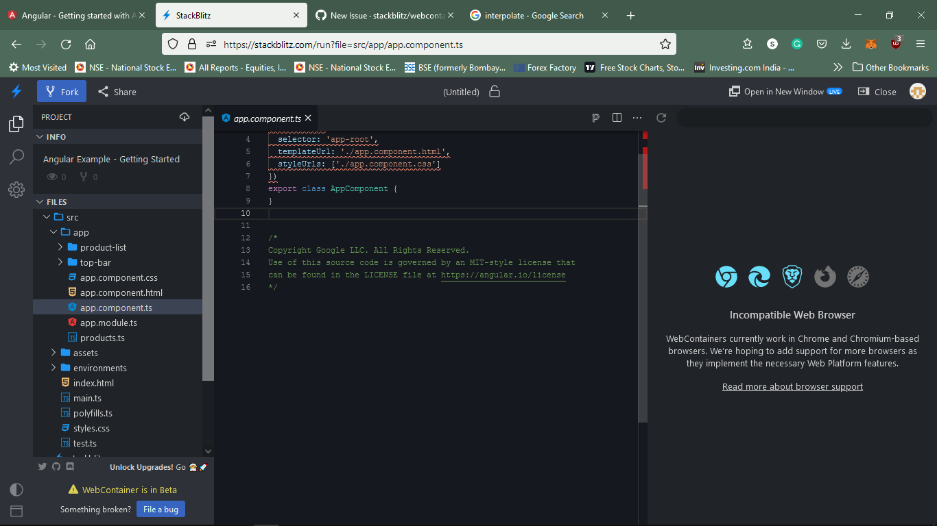 Kindly give support for mozilla browser · Issue #437 · stackblitz/webcontainer-core · GitHub