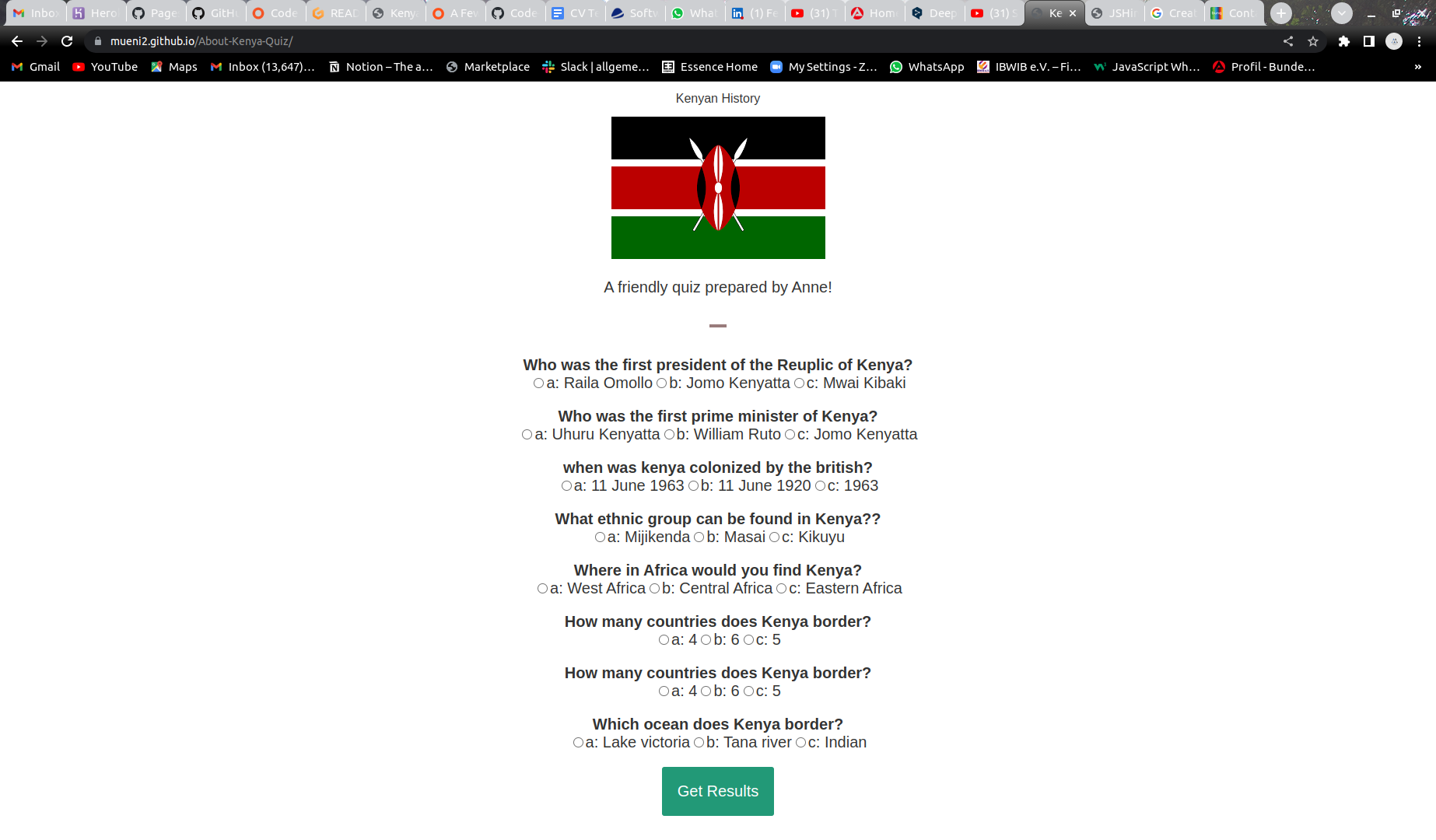 GitHub - mueni2/About-Kenya-Quiz: The project is basically about history of Kenya in general