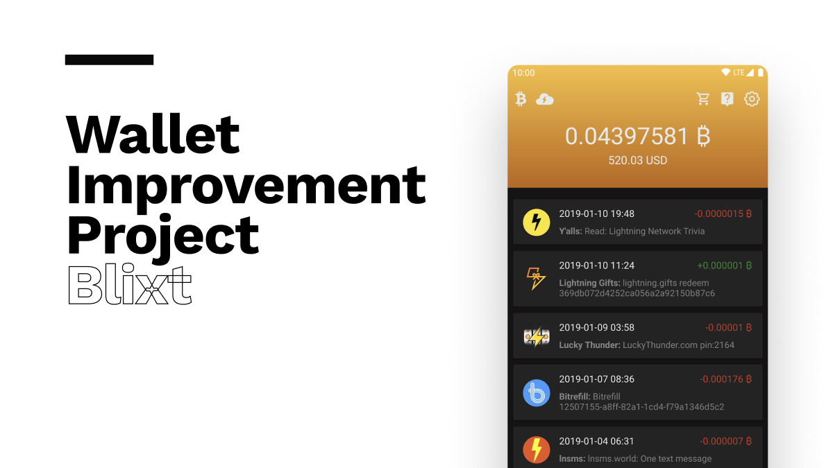 Wallet Improvement Project: Blixt · Issue #360 · BitcoinDesign/Meta · GitHub