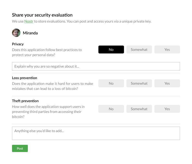 Wallet Scrutiny: Collaboration · Issue #415 · BitcoinDesign/Meta · GitHub