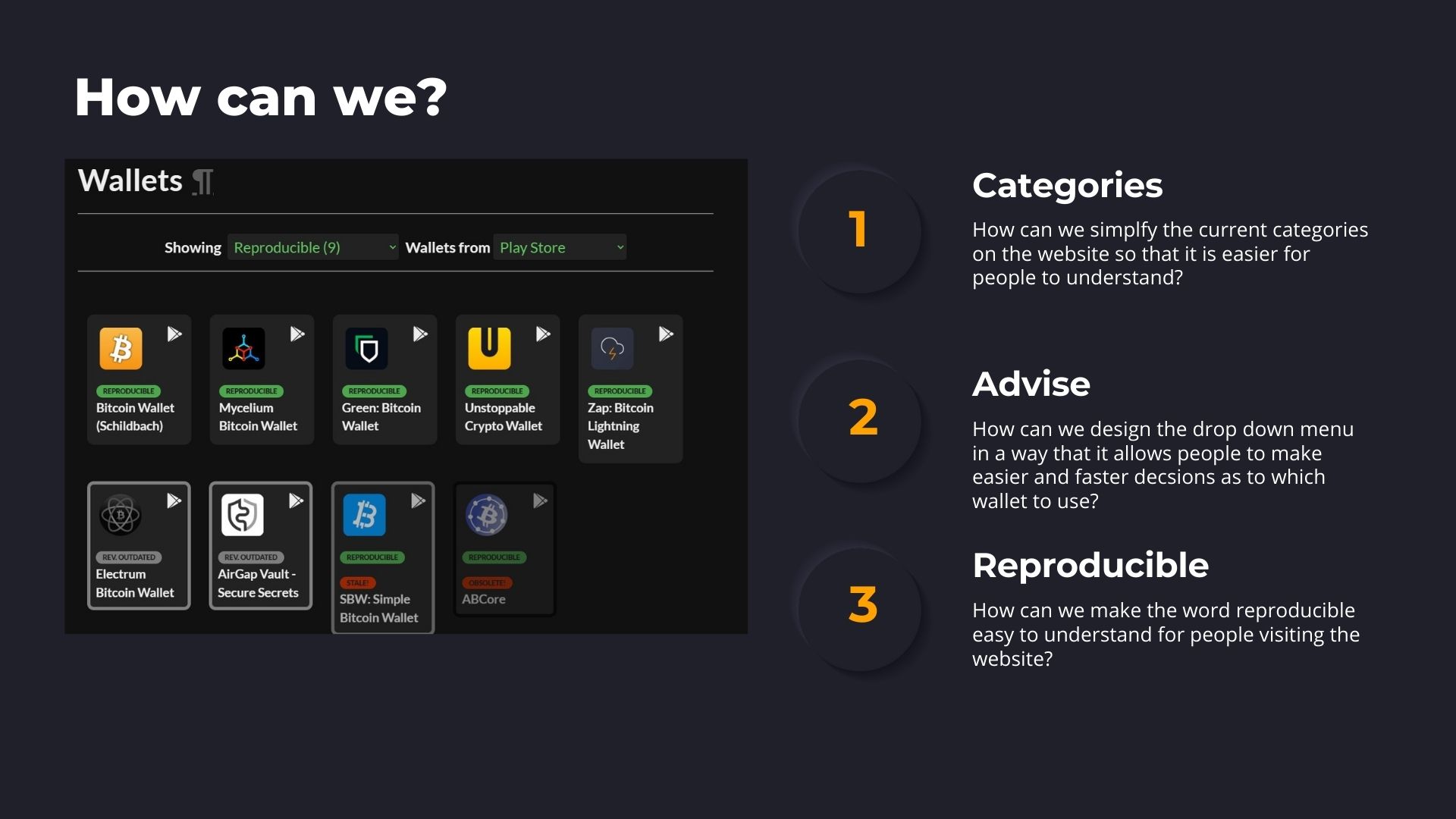 Wallet Scrutiny: Collaboration · Issue #415 · BitcoinDesign/Meta · GitHub