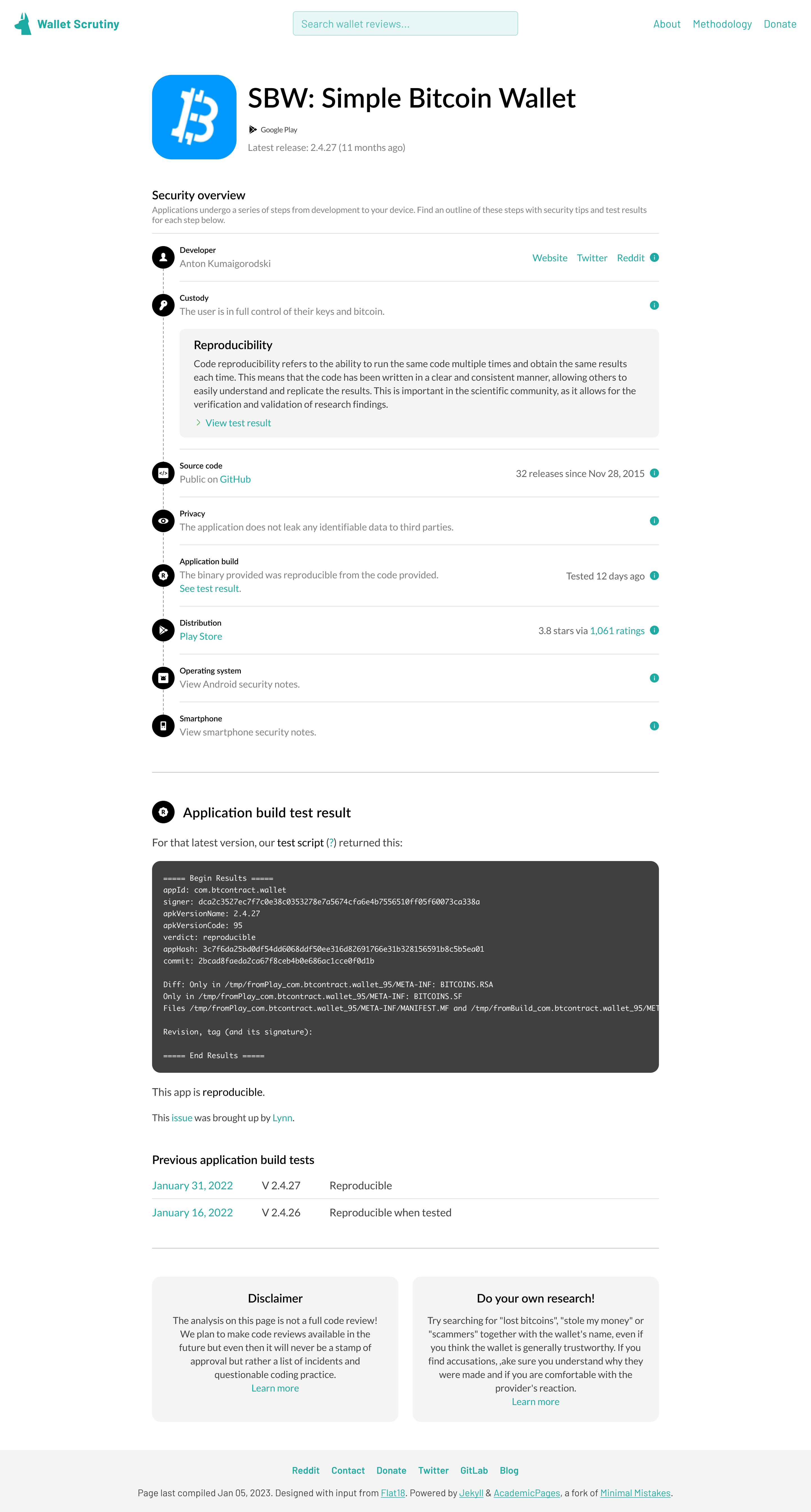 Wallet Scrutiny: Collaboration · Issue #415 · BitcoinDesign/Meta · GitHub