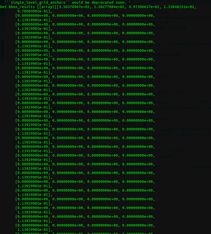 Print bounding boxes during visualization · Issue #6309 · open-mmlab/mmdetection · GitHub