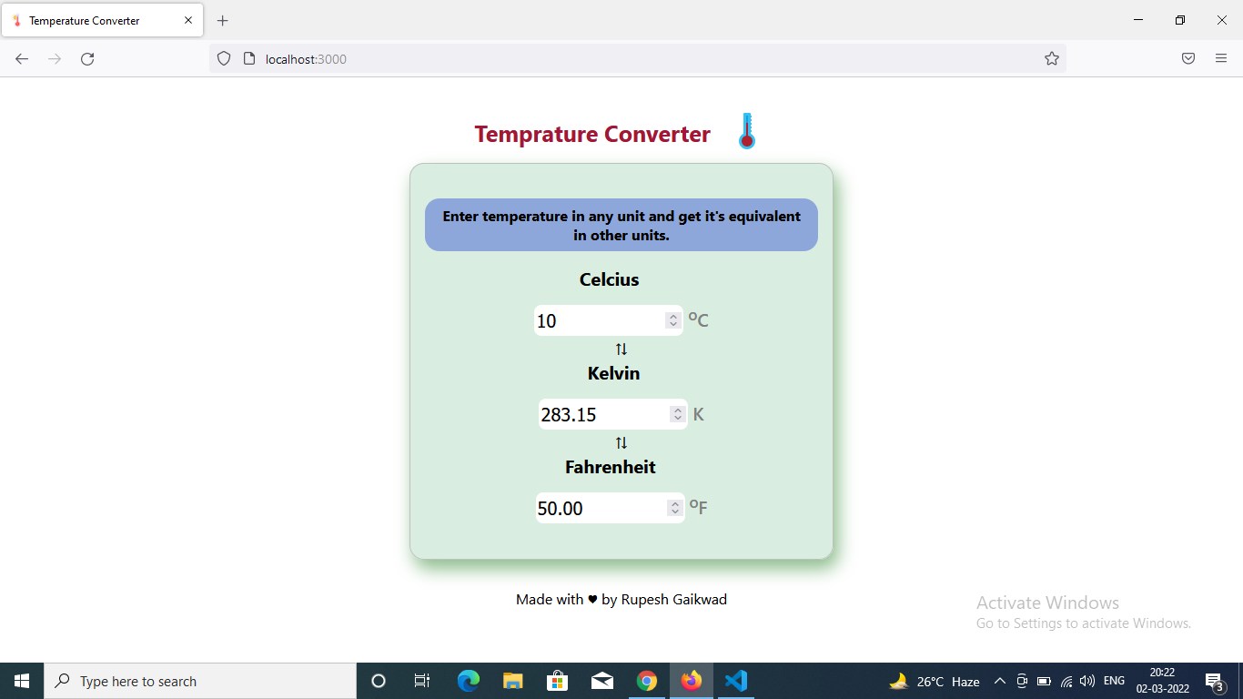 GitHub - Rupesh-Gaikwad/Temperature-Converter