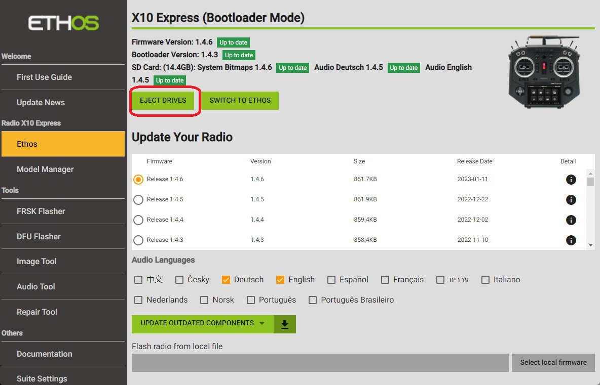 Suite Eject Drives option · Issue #2369 · FrSkyRC/ETHOS-Feedback-Community · GitHub