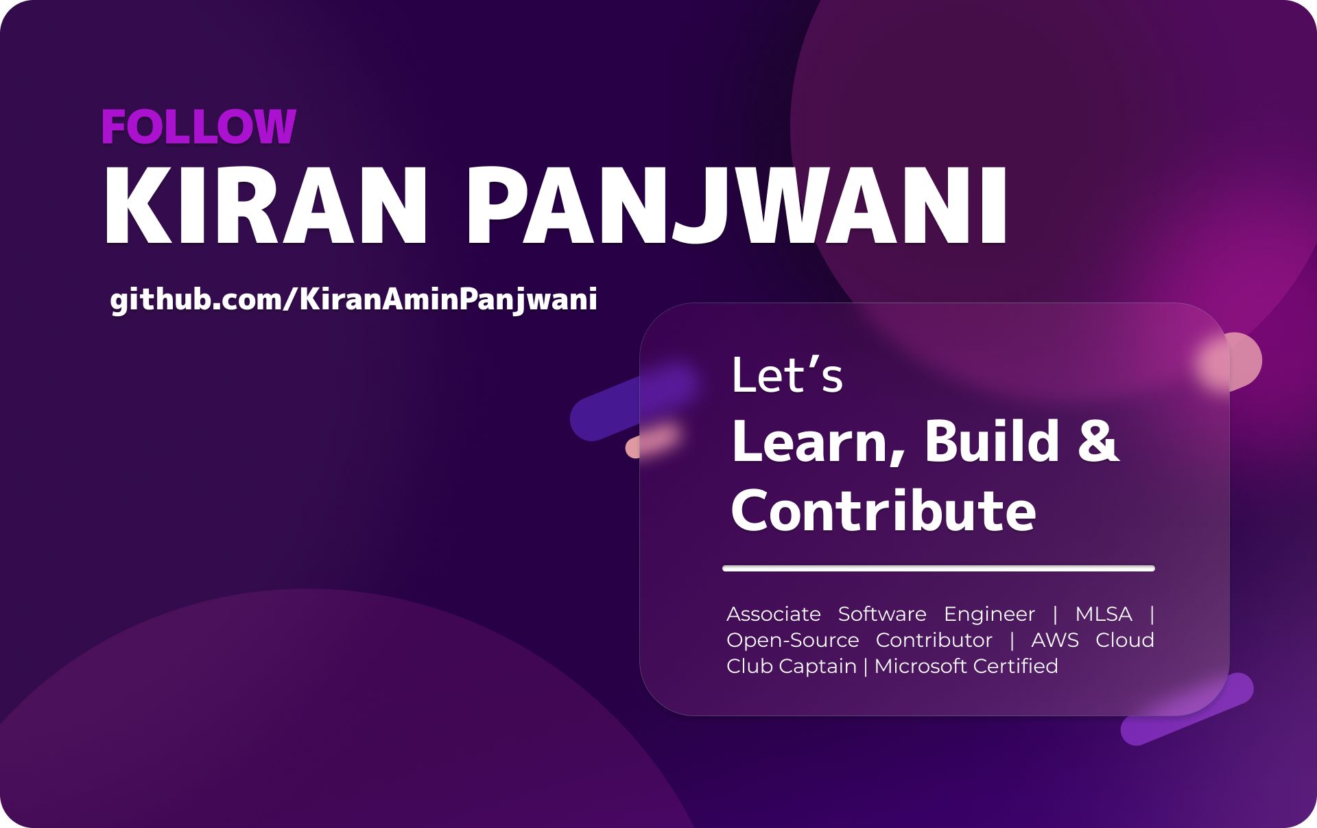 KiranAminPanjwani (Kiran Amin Panjwani) · GitHub