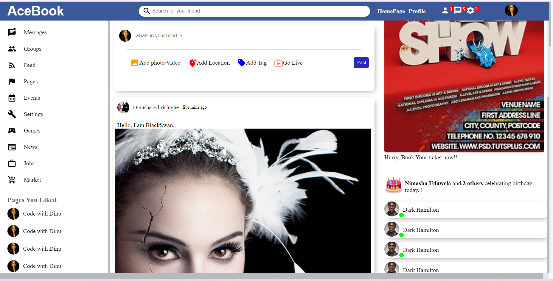 GitHub - 01dinu/AceBook