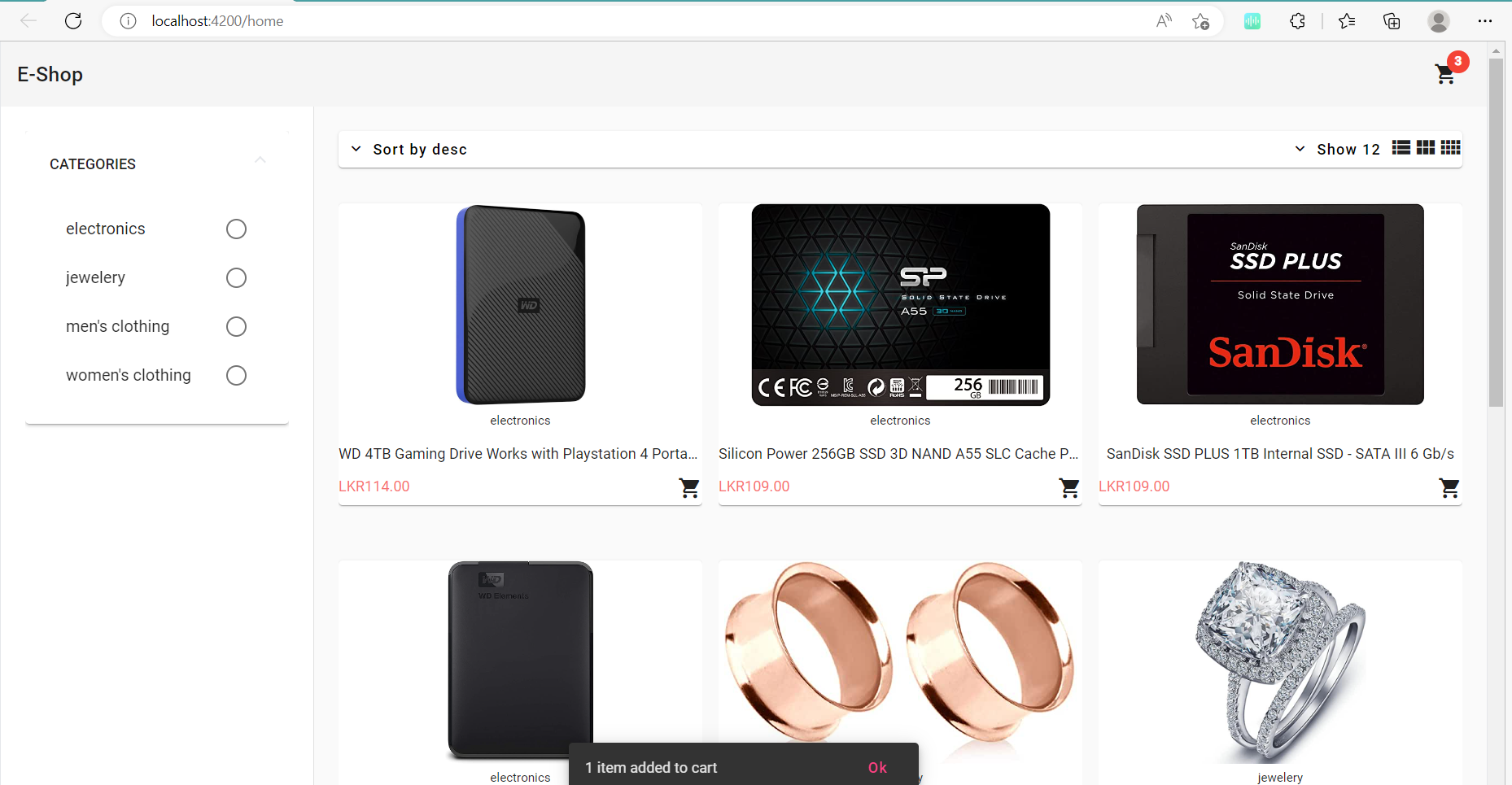 Github 01dinue Store Angular Nodejs