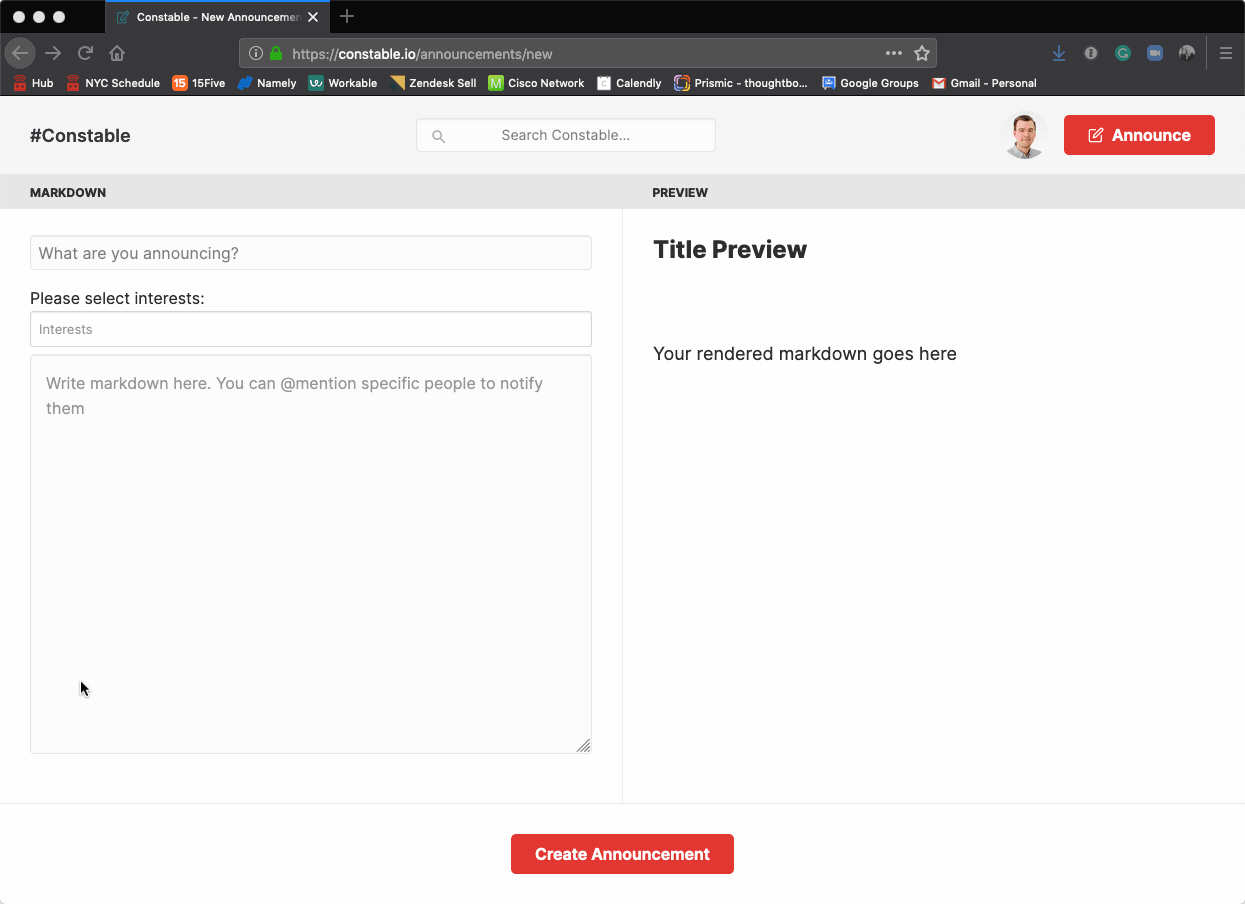 It’s not clear that you can drag-and-drop images into the new announcement input · Issue #694 ...