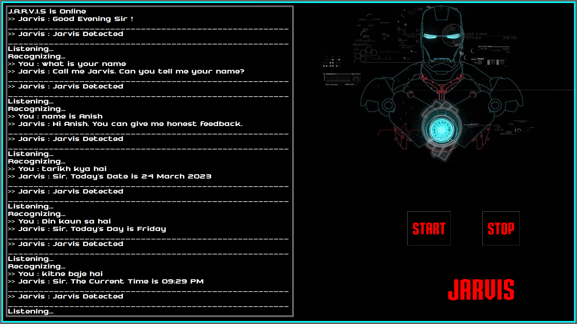 GitHub - whitevshadow/AI-Jarvis: AI Jarvis Using Python