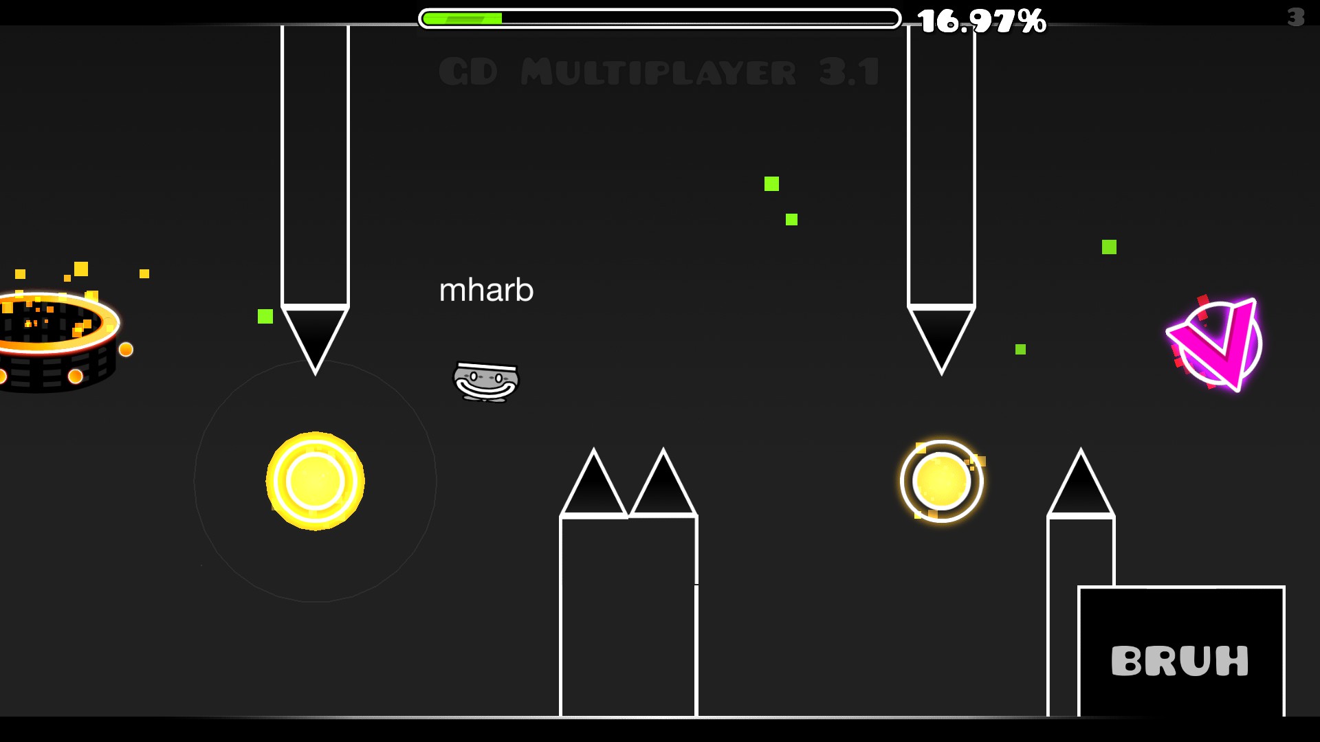 icons appear black and white and ufo looks wierd · Issue #18 · Geometry-Dash-Multiplayer/GDM ...