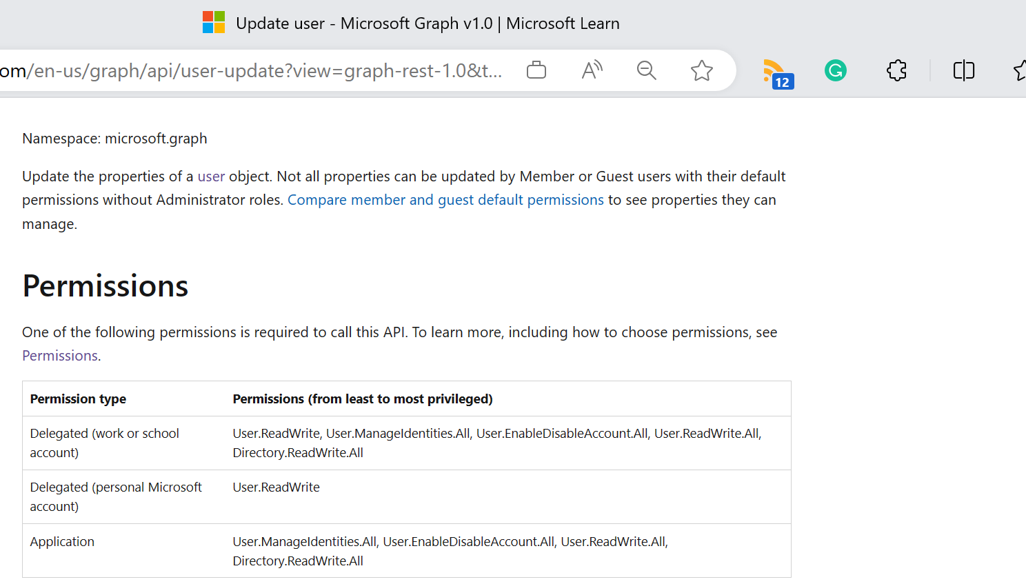 Powershell Sdk Is Not Showing The Correct Permissions Or Correct Number Of Permissions · Issue