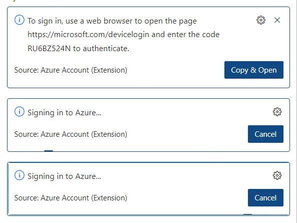 Sign In To Azure · Issue 665 · Microsoftvscode Azure Account · Github