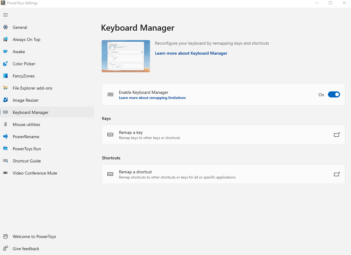 Remapping keyboard shortcuts does not work for v0.5+ · Issue #17238 · microsoft/PowerToys · GitHub