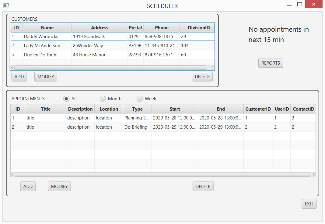 GitHub - chrisldhr/Desktop-Scheduling-App