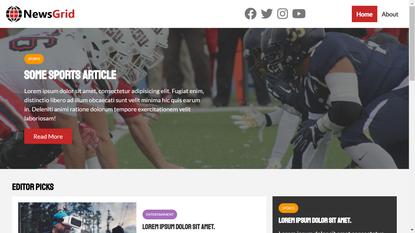 GitHub - chrisldhr/HTML-News-Grid