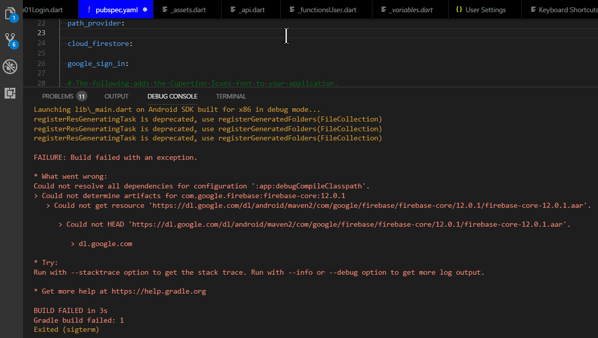 VSCode when offline still searches for dependencies and thus breaks ...