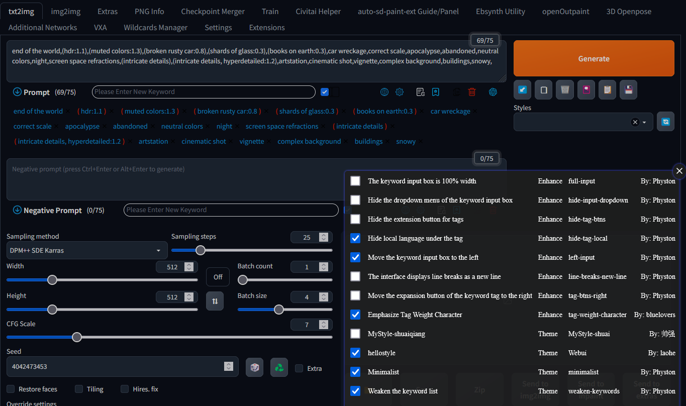 [Bug] Style change, text is unreadable · Issue #127 · Physton/sd-webui-prompt-all-in-one · GitHub