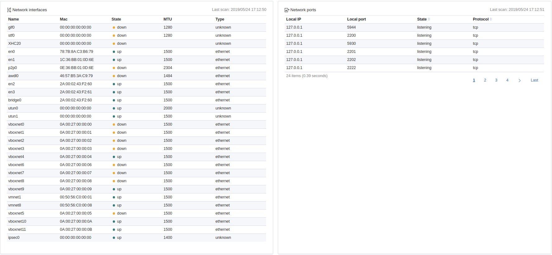 Syscollector network interfaces table doesn't paginate · Issue #1474 · wazuh/wazuh-dashboard ...