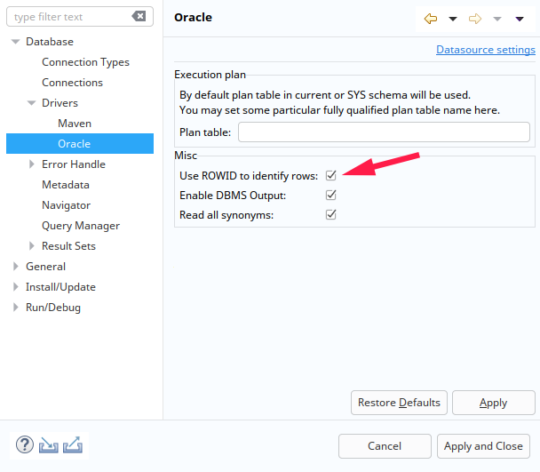 Oracle 515 Use Rowid To Identify Rows Stop Work · Issue 4003 · Dbeaverdbeaver · Github
