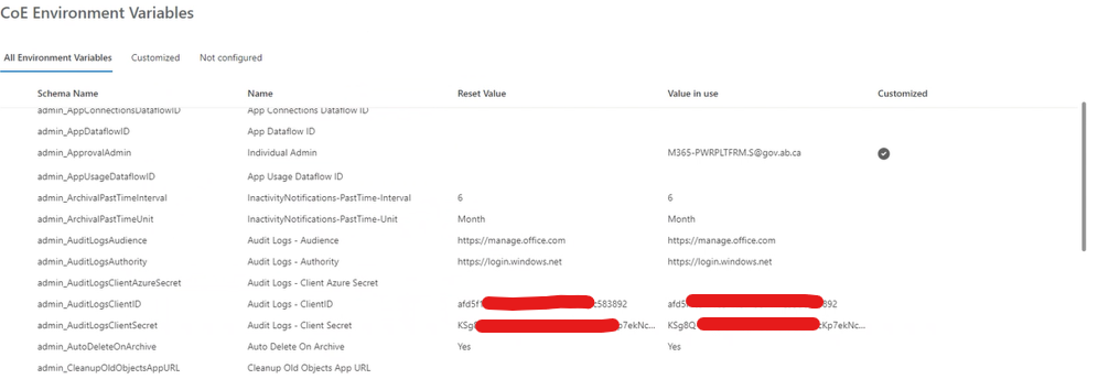 [CoE Starter Kit - BUG] Audit log cannot be started - secret value cannot be null · Issue #6463 ...