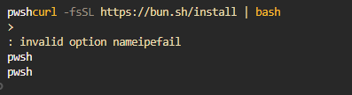 invalid option nameipefail · Issue #4812 · oven-sh/bun · GitHub
