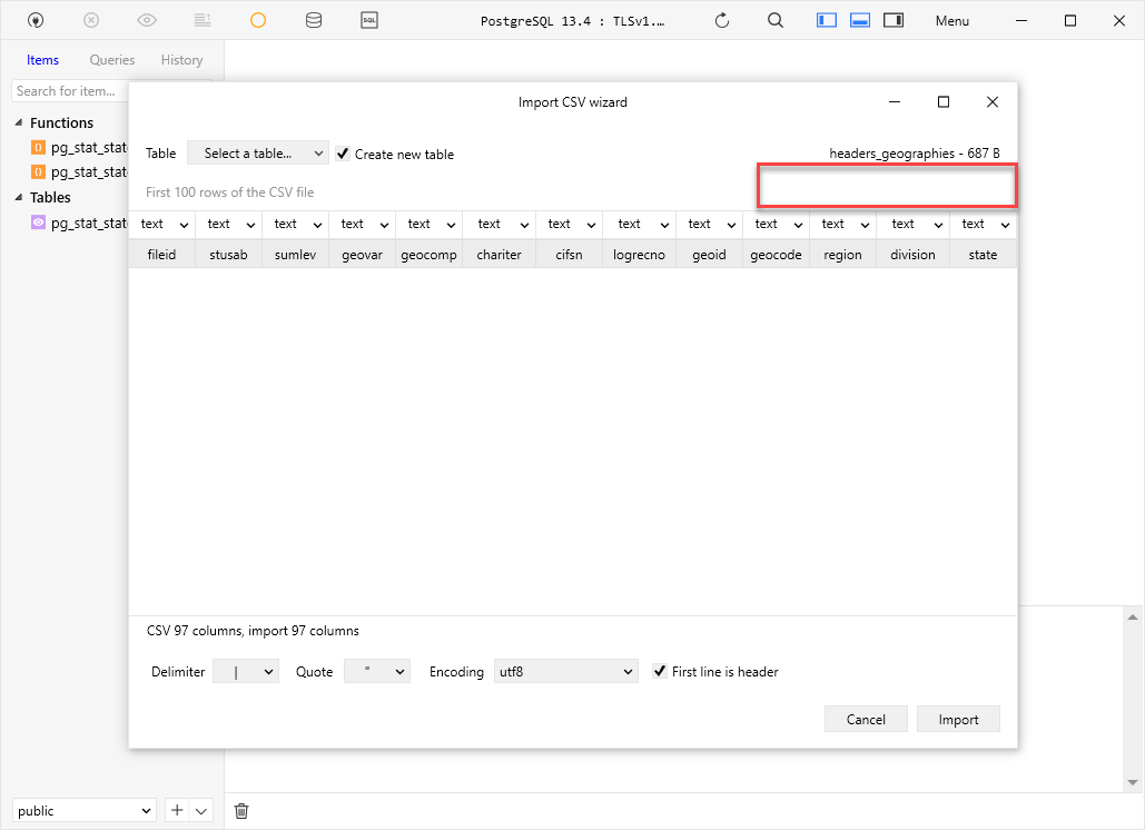 CSV Import not showing Auto Detect · Issue #441 · TablePlus/TablePlus-Windows · GitHub
