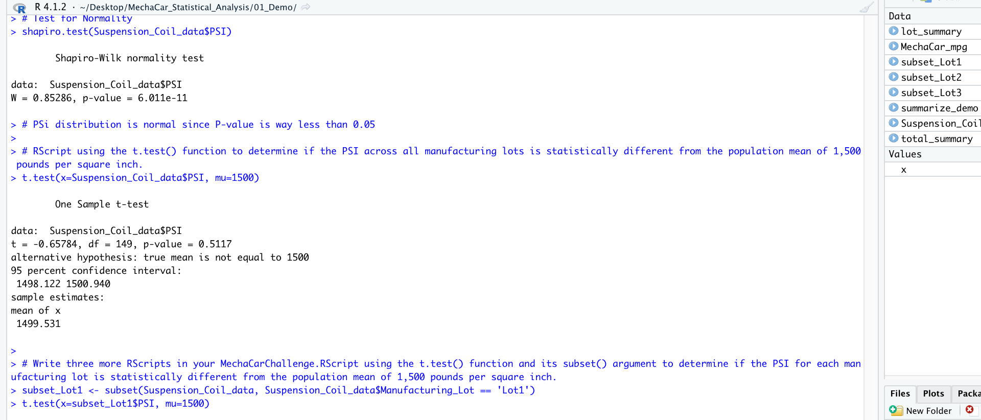 GitHub - Levreka/MechaCar_Statistical_Analysis